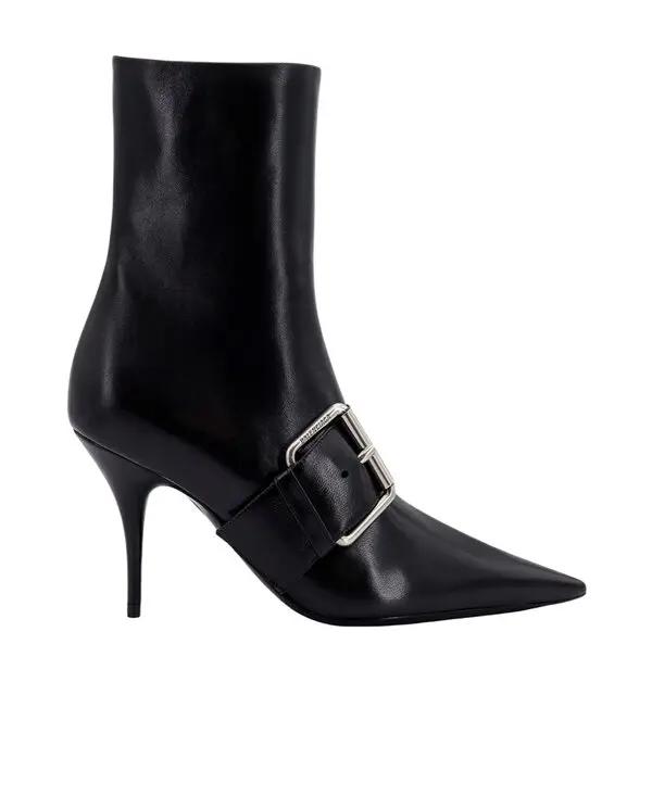 Balenciaga Knife Belted Ankle Boots - Black