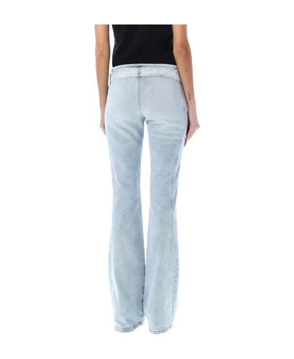 DIESEL® Ebby D Buckle Wide Leg Jeans