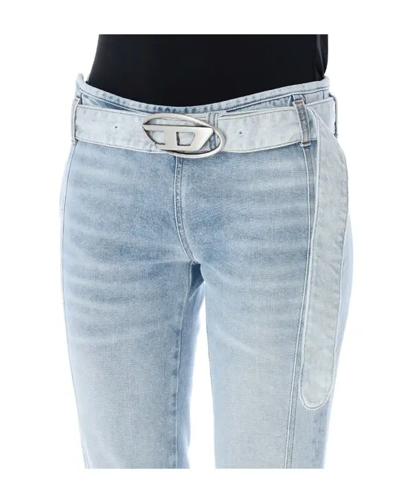 DIESEL® Ebby D Buckle Wide Leg Jeans