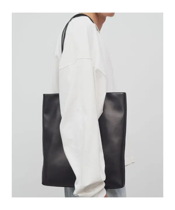 THE ROW Leather Flat Shoulder Bag