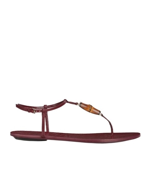 Gucci Bamboo Detail Thong Sandals