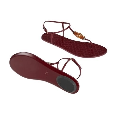 Gucci Bamboo Detail Thong Sandals