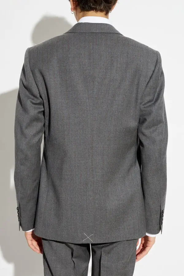 Dolce & Gabbana Dolce Gabbana Single Breasted Tailored Blazer - Grey
