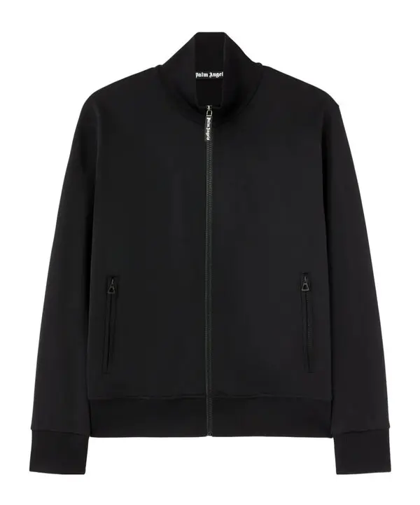 Palm Angels Curved Logo Printed Track Jacket