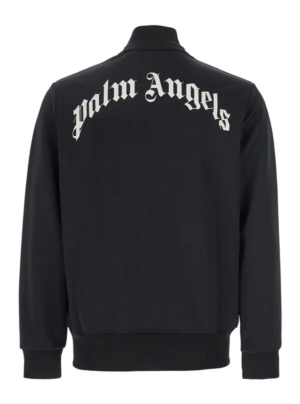 Palm Angels Curved Logo Printed Track Jacket