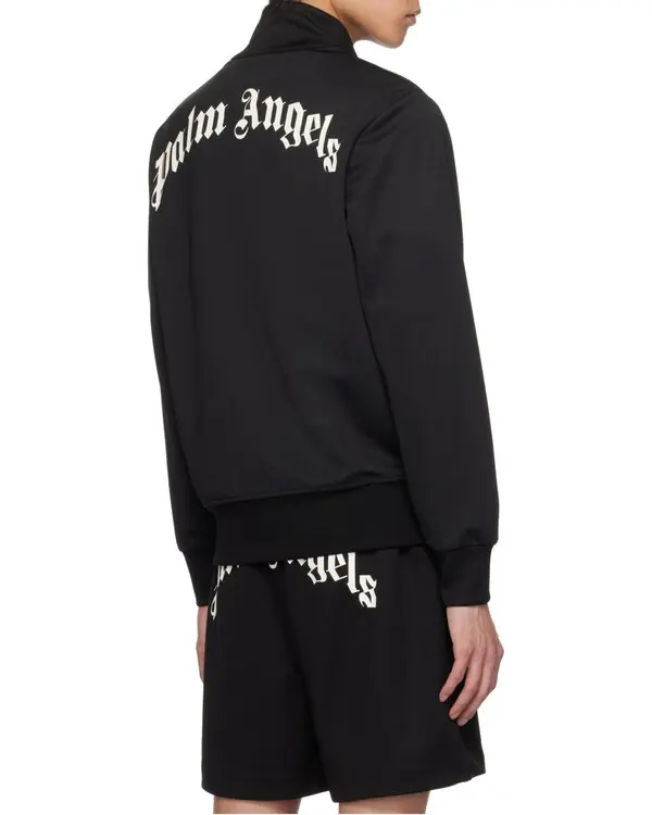 Palm Angels Curved Logo Printed Track Jacket
