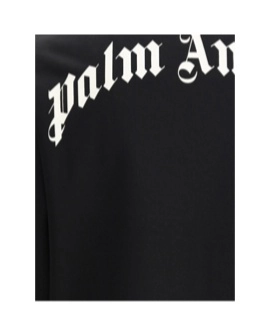 Palm Angels Curved Logo Printed Track Jacket