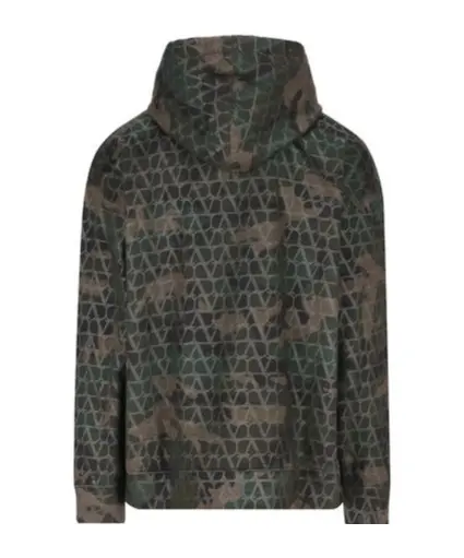 Valentino Garavani Camouflage Print Drawstring Hoodie