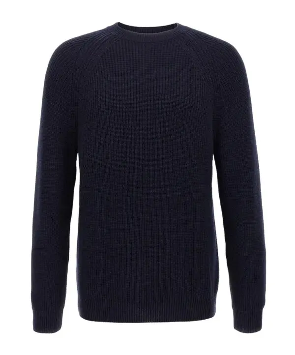 ZANONE Crew Neck Cashmere Knitwear - Blue