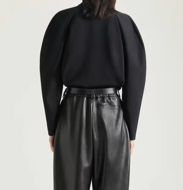 Givenchy Long-sleeve Wool-viscose Sweater With Paris 1952 Jacquard - Black