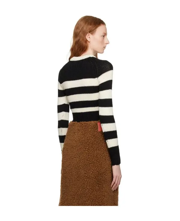 Marni Striped Virgin Wool Knit Top