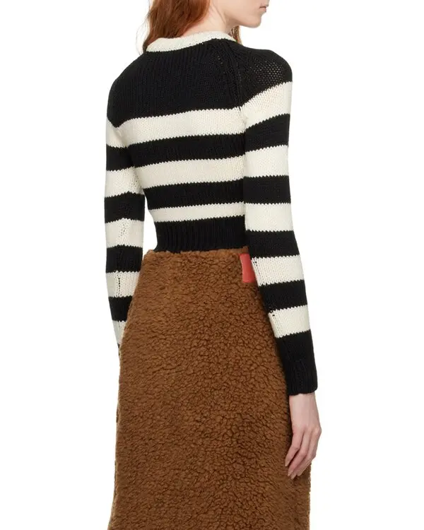 Marni Striped Virgin Wool Knit Top