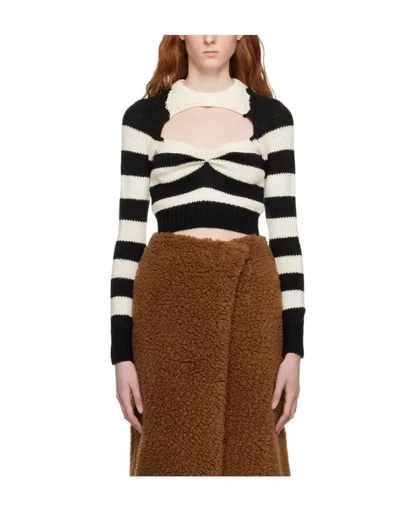 Marni Striped Virgin Wool Knit Top