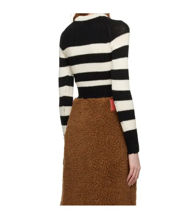 Marni Striped Virgin Wool Knit Top
