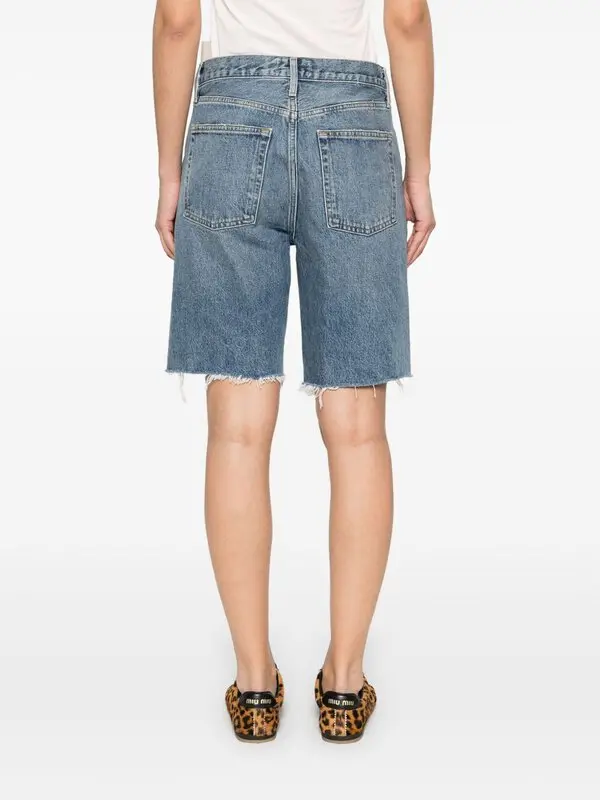 AGOLDE 90's Raw Edge Denim Shorts