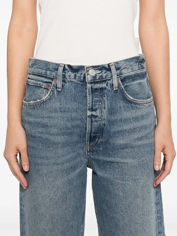 AGOLDE 90's Raw Edge Denim Shorts