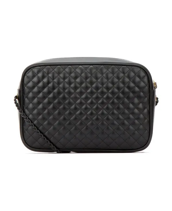 Gucci Logo Leather Shoulder Bag - Black