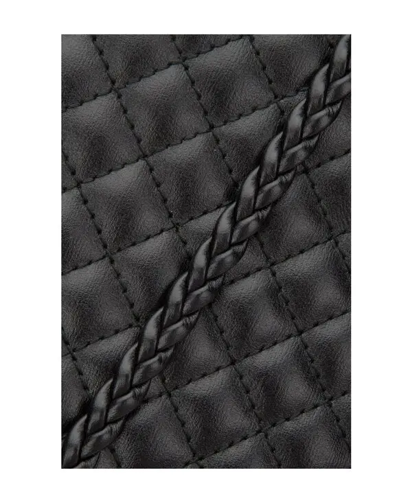 Gucci Logo Leather Shoulder Bag - Black