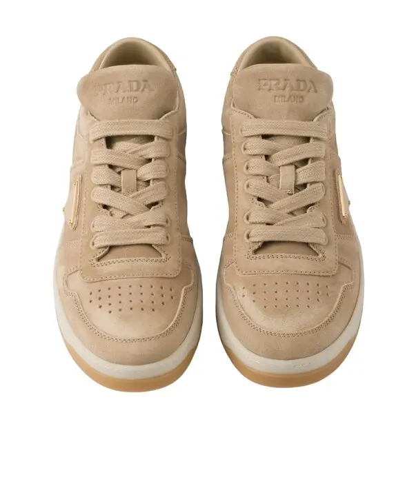 Prada Downtown Lace-up Sneakers - Hazel
