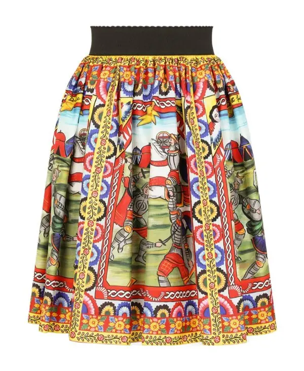 Dolce & Gabbana Carretto Print Mini Skirt
