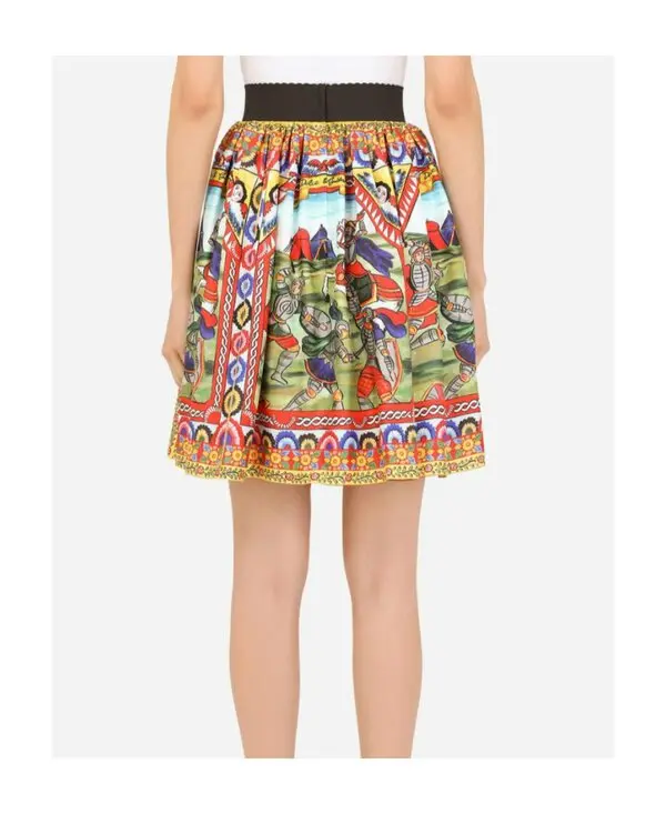 Dolce & Gabbana Carretto Print Mini Skirt
