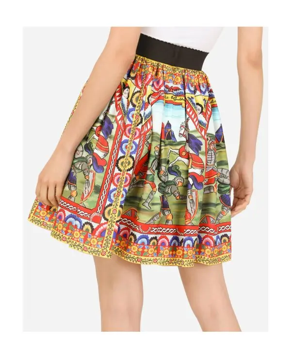 Dolce & Gabbana Carretto Print Mini Skirt