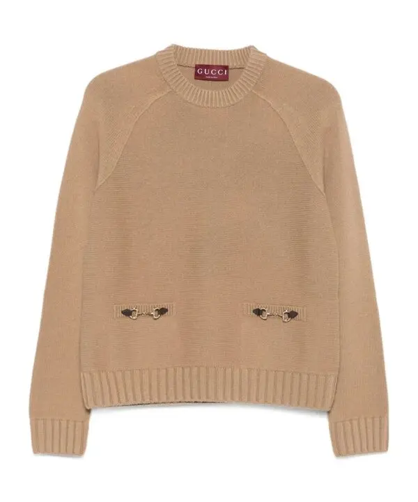 Gucci Horsebit Detailed Knit Sweater