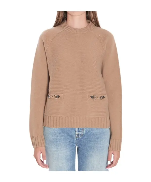 Gucci Horsebit Detailed Knit Sweater