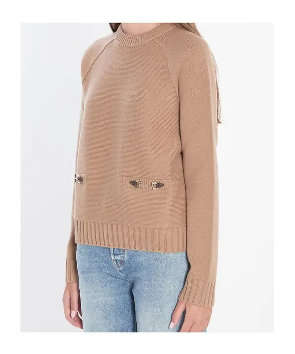Gucci Horsebit Detailed Knit Sweater