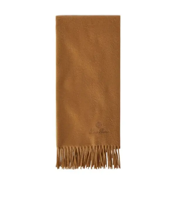 Loro Piana Grande Unita Fringed-edge Scarf - Camel