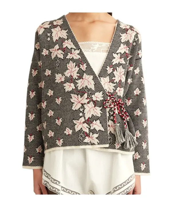 BODE Patterned Jacquard Knit Cardigan