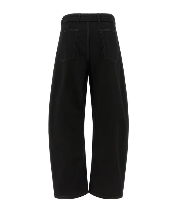 LEMAIRE Belted Straight-leg Pants
