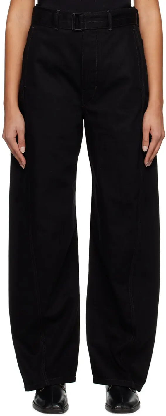 LEMAIRE Belted Straight-leg Pants