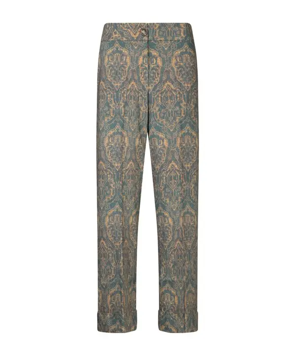 PIERRE-LOUIS MASCIA Printed Wide-leg Trousers