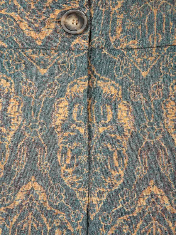 PIERRE-LOUIS MASCIA Printed Wide-leg Trousers