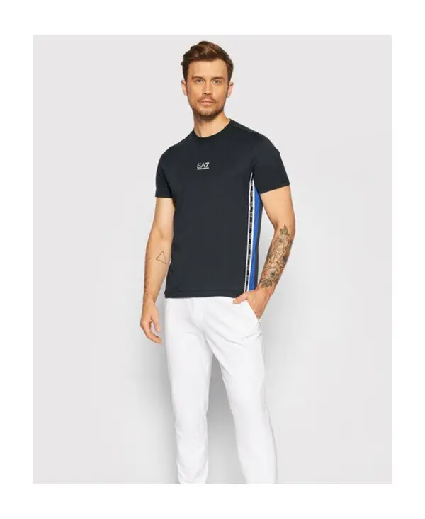 Emporio Armani Logo-print Logo-trim Short-sleeve T-shirt