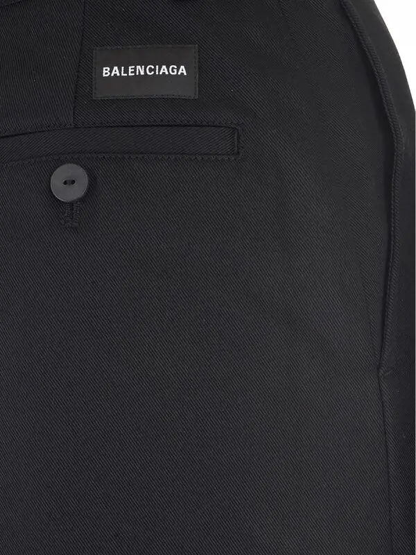 Balenciaga High-waisted Straight Cropped Trousers