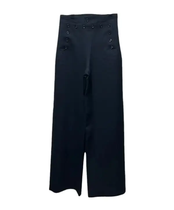 BODE Wool Wide-leg Pants With Button Detailing