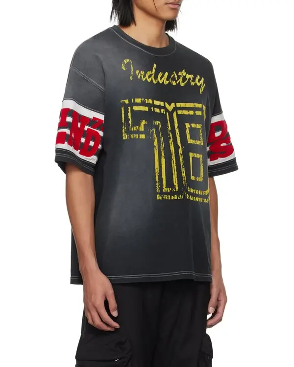 DIESEL® T-bost Flocked-logo Cotton T-shirt