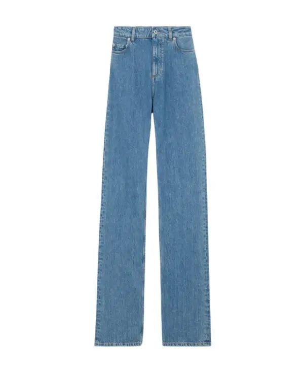 Burberry High Waist Straight Leg Jeans