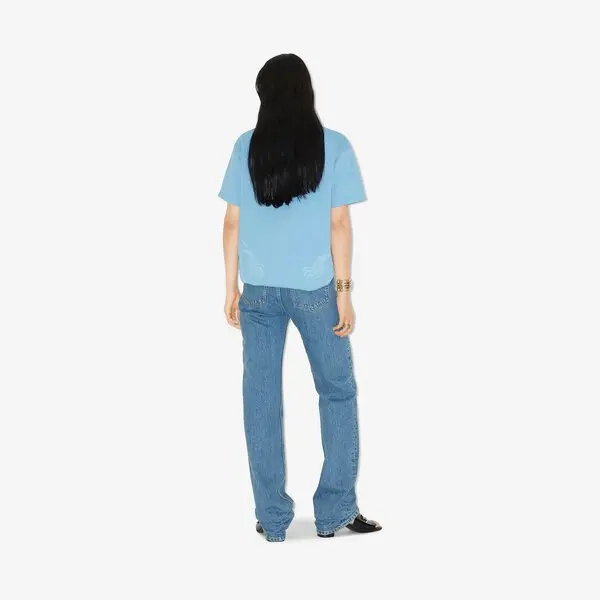 Burberry High Waist Straight Leg Jeans