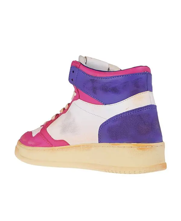 AUTRY Round Head High Upper Board Sneakers - Pink