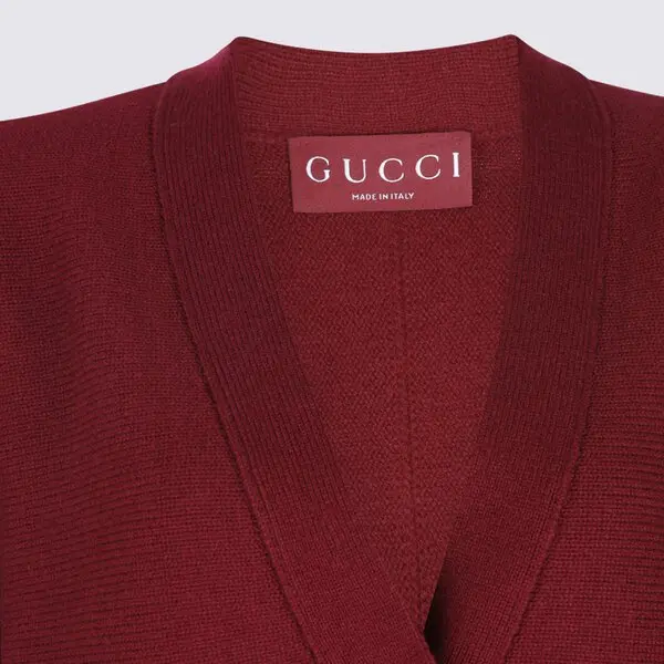 Gucci Horsebit Detailed V-neck Knit Cardigan