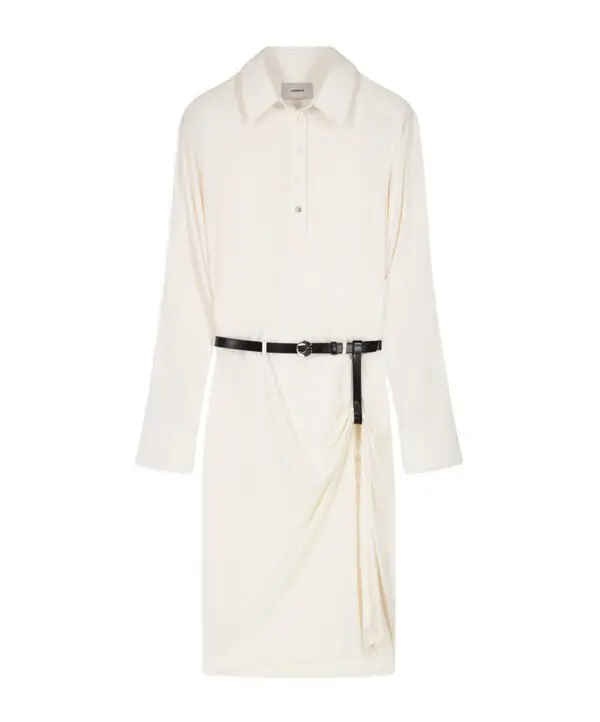 Coperni Belted Draped Dress