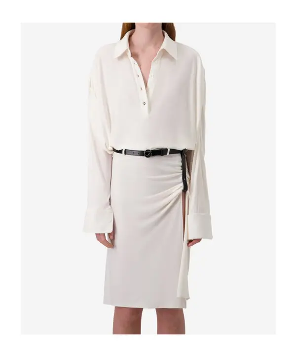 Coperni Belted Draped Dress