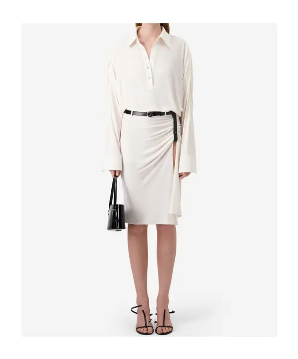 Coperni Belted Draped Dress