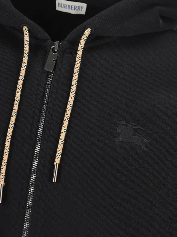 Burberry Rory Check Panel Zip Hoodie