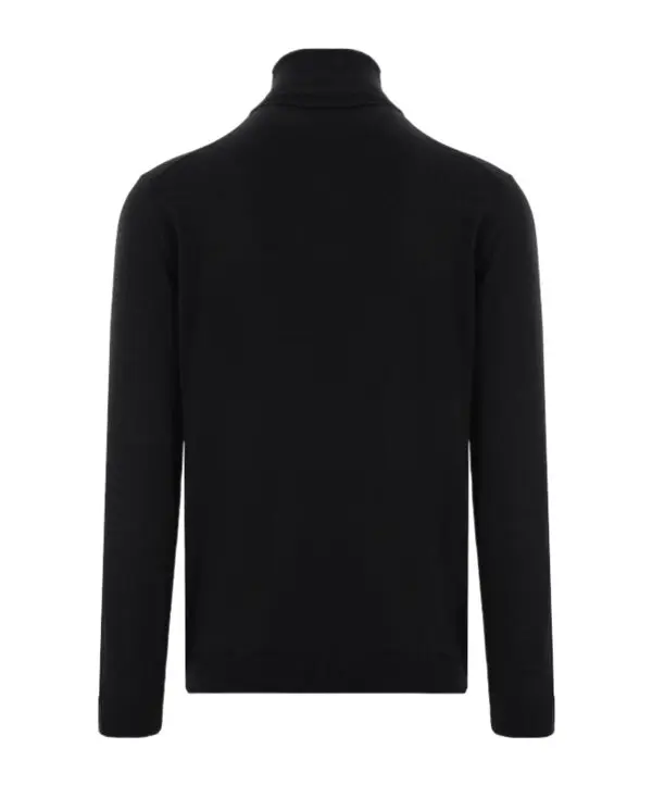 ROBERTO COLLINA Turtleneck Long Sleeve Jumper - Black