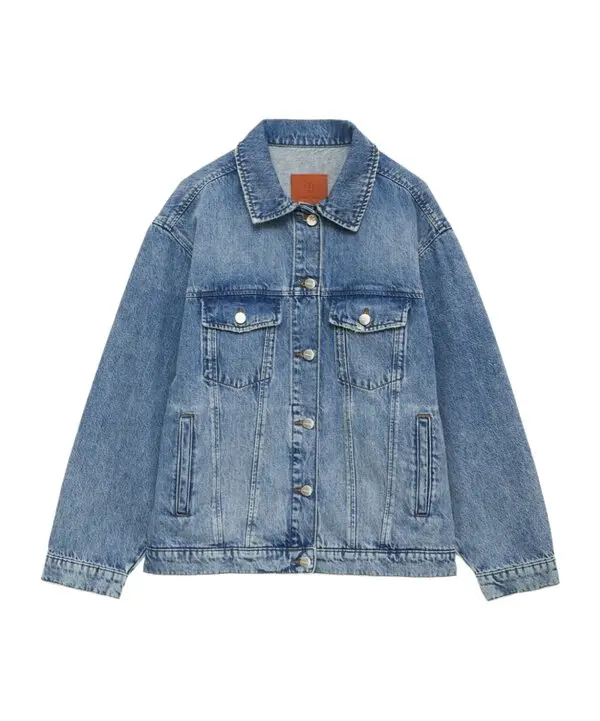 ANINE BING Rory Denim Jacket - Light Blue