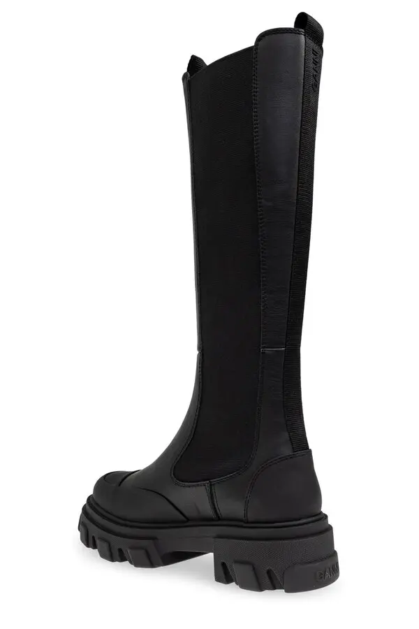 GANNI Round Toe Chelsea Boots